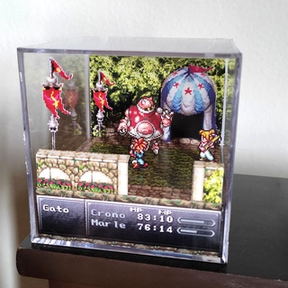 Cubo Diorama - Chrono Trigger - Gato | Shopee Brasil