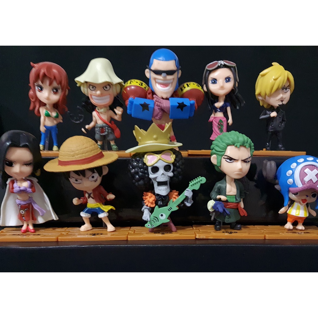 Miniaturas One Piece - Zoro, Luffy, Sanji action figure, boneco, figura ...