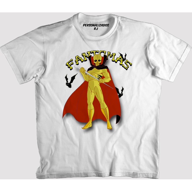 Camiseta FANTOMAS - DESENHOS ANTIGOS – GEEK - NERD | Shopee Brasil