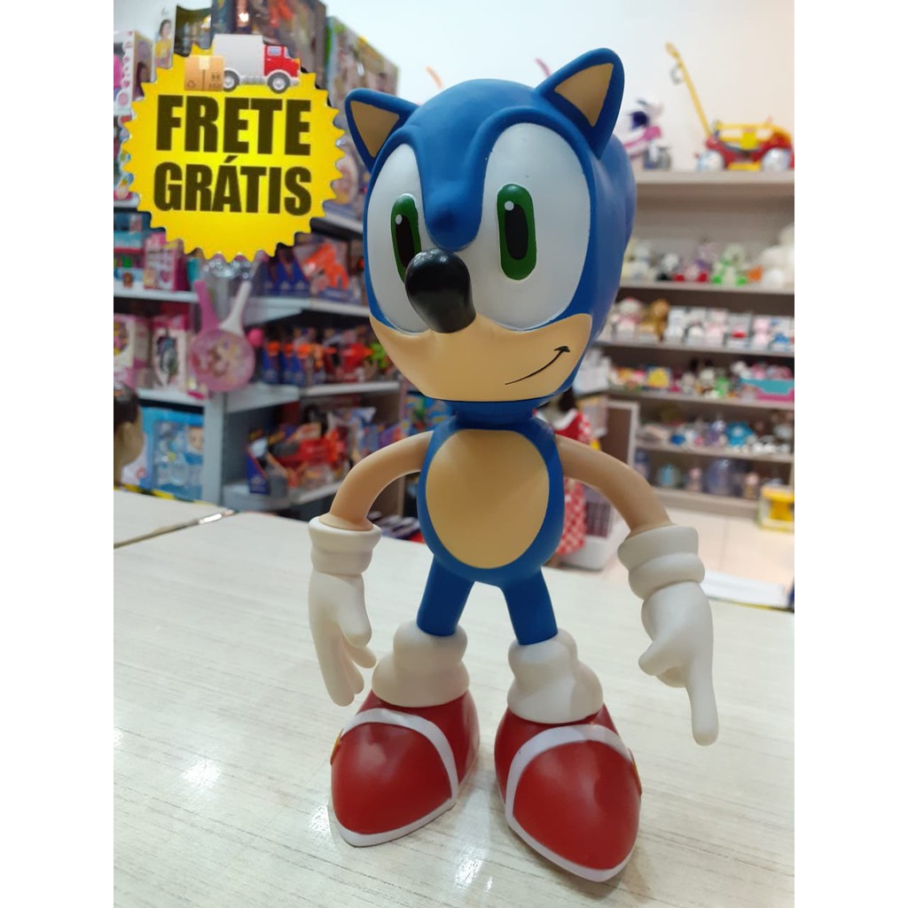 Boneco Sonic Collection Vinil Sega Boneco Super Sonic Azul 23cm games ...