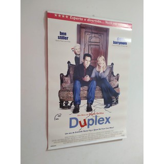 POSTER FILME DUPLEX com Ben Stiller e Drew Barrymore - Tam 94 cm X 64 ...