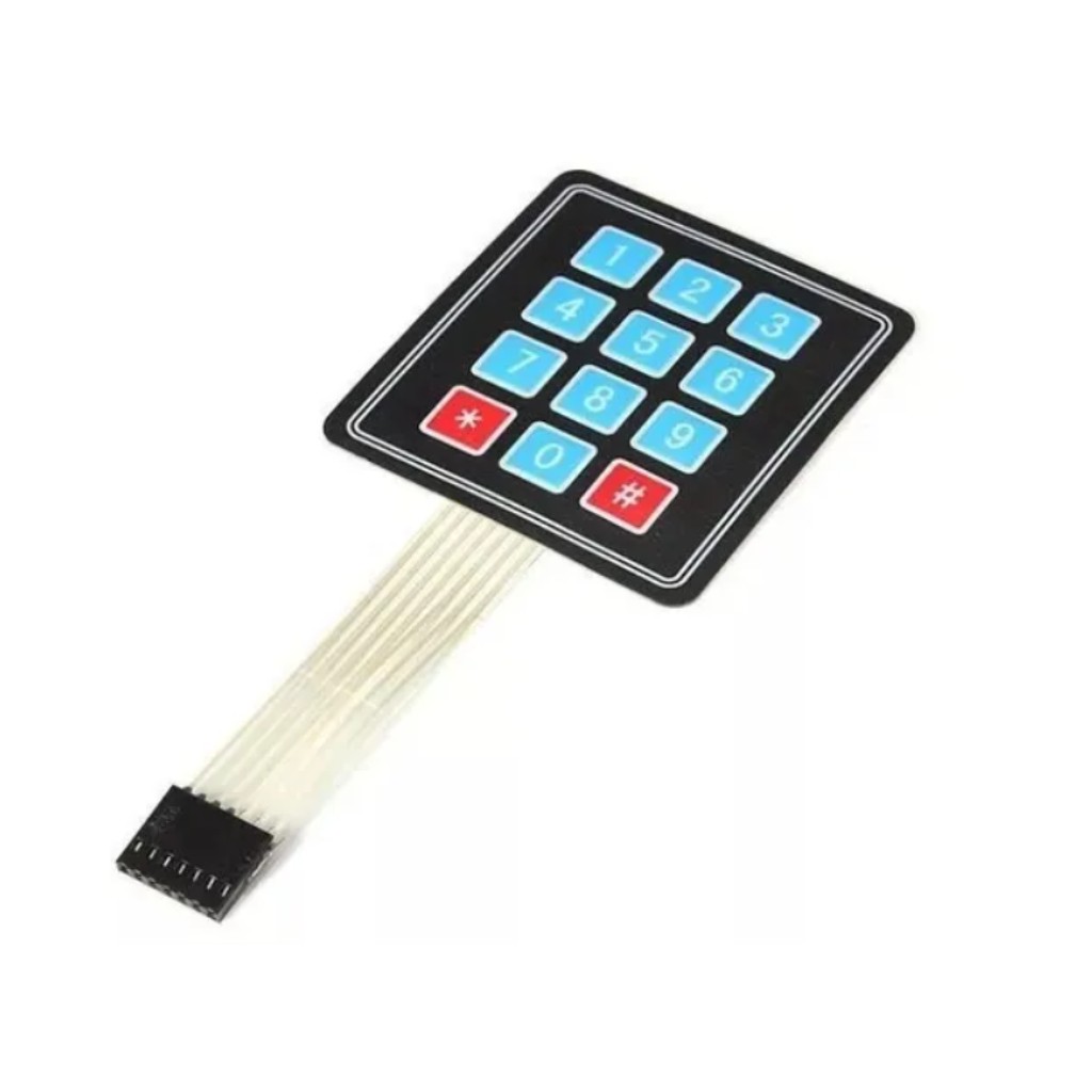 Teclado Membrana Matricial 4x3 Tecla Arduino Raspberry Esp32 Shopee