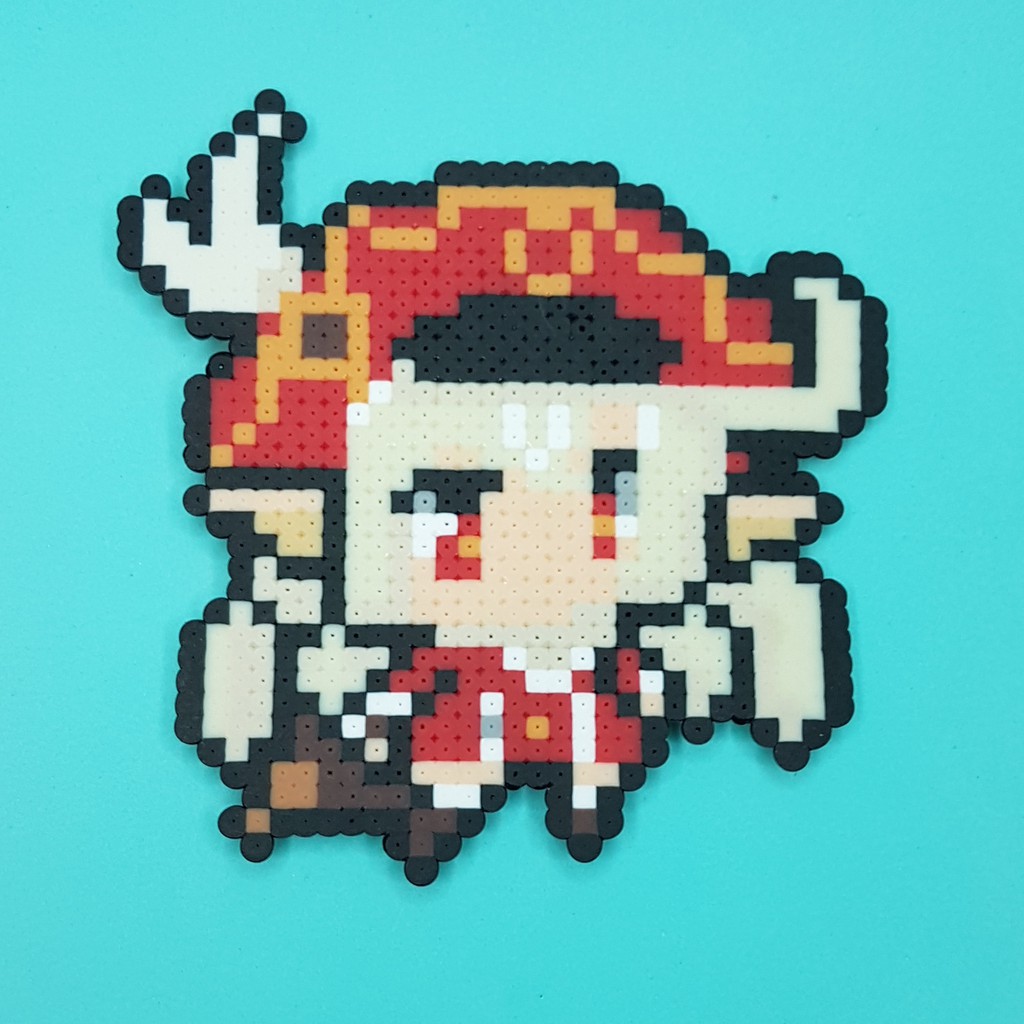 Ímã Klee - Genshin Impact - Pixel Art/ Pixel Arte/ Perler Beads ...