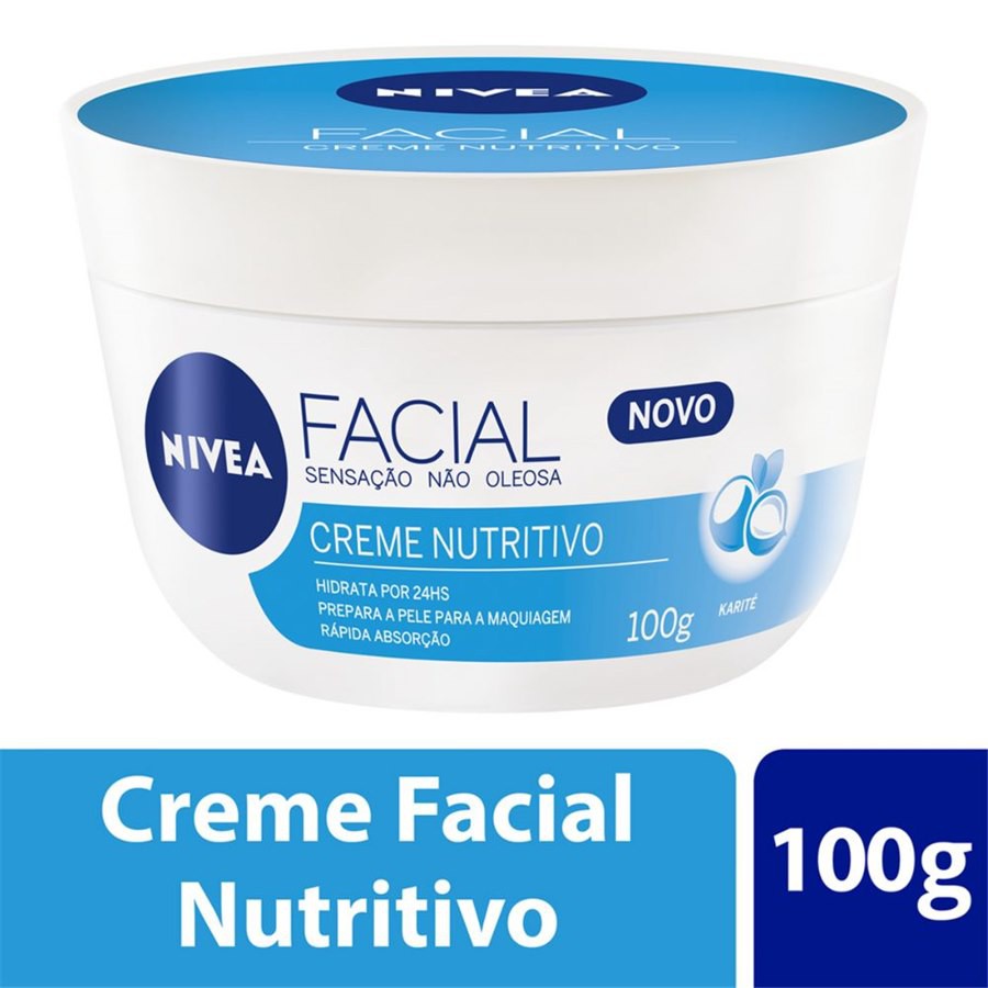 Creme Facial Nivea Nutritivo Hidratante Cuidado Facial Skin Care Rosto ...