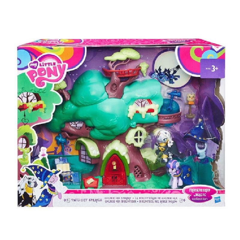 Hasbro My Little Pony Anime Coleção Twilight Golden Glow Oak Library ...