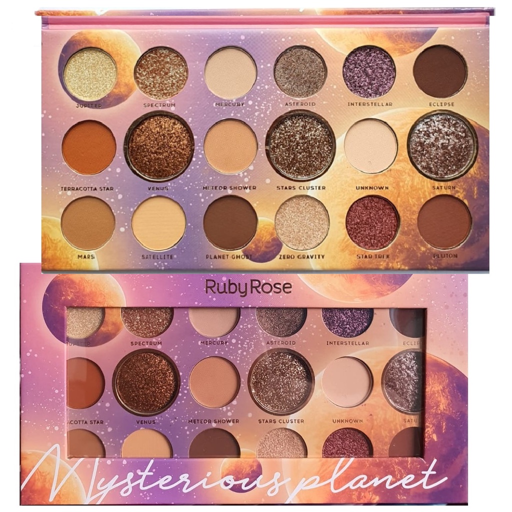 Nova Paleta de Sombras Mysterious Planet - Ruby Rose | Shopee Brasil