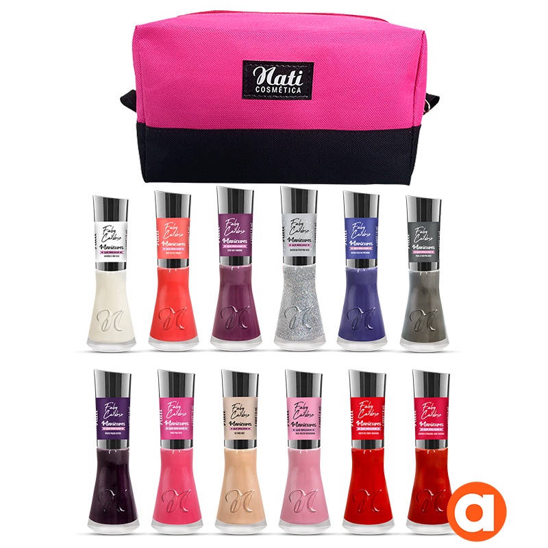 Kit Esmalte Nati Colecao - Faby Cardoso + Necessaire | Shopee Brasil