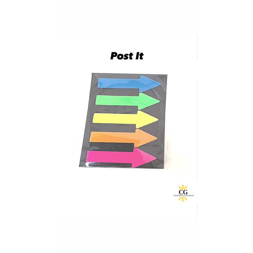 5.5x12.5cm - 5 Blocos com 20 Folhas Adesivo Post-it / Papelaria ...