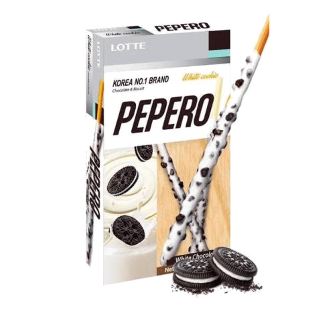 Chocolate Coreano Importado Pepero Biscoito Palito Lotte White Cookie 32g - Three Foods ...