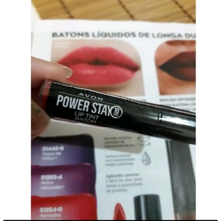 Lip Tint Power Stay Batom Avon_ Vermelho Discreto 3ml. | Shopee Brasil