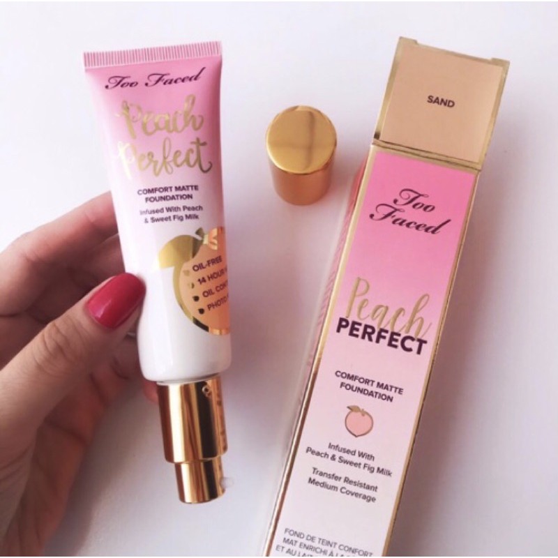 Base Liquida Sand Too Faced Peach Perfect Peaches And Cream | Shopee Brasil