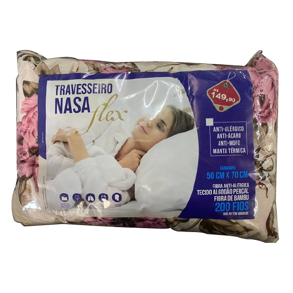 Travesseiro Alto NASA Flex Viscoelástico 17cm | Shopee Brasil