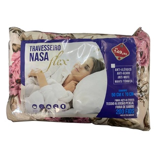 Travesseiro Alto NASA Flex Viscoelástico 17cm | Shopee Brasil