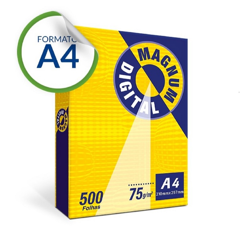 Papel A4 75gr Branco Sulfite Magnum Digital | Shopee Brasil