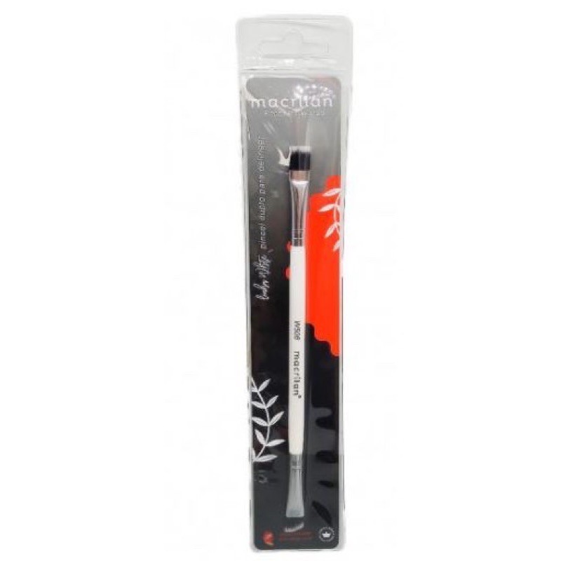 Pincel Para Maquiagem Duplo para Delinear Linha White Macrilan W506 ...