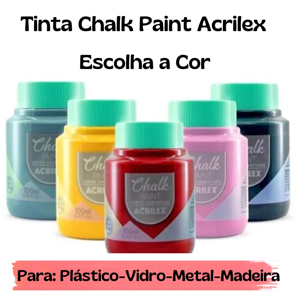Tinta Chalk Paint 100ml Acrilex - Escorrega o Preço