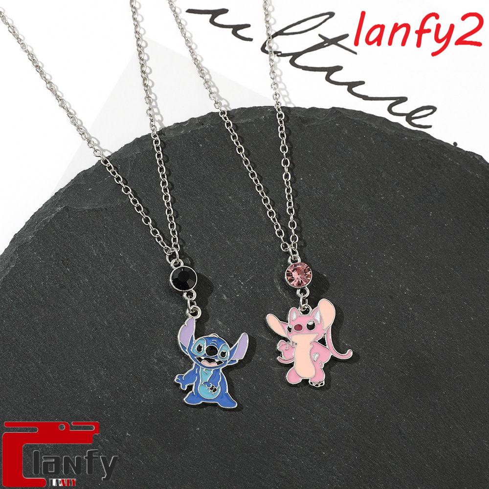 LANFY Melhores Amigos Colar Criativo Masculino Lilo & Stitch Estilo ...