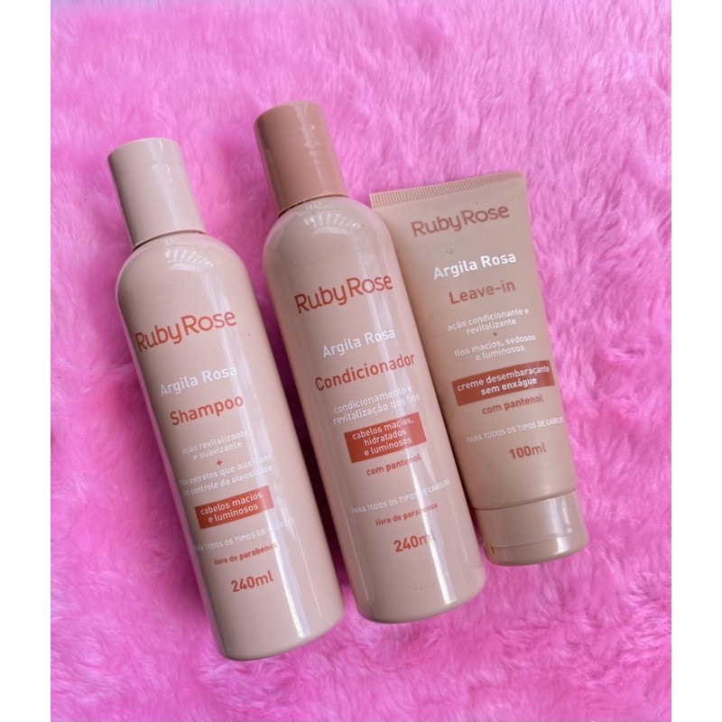 Kit argila rosa ruby rose | Shopee Brasil