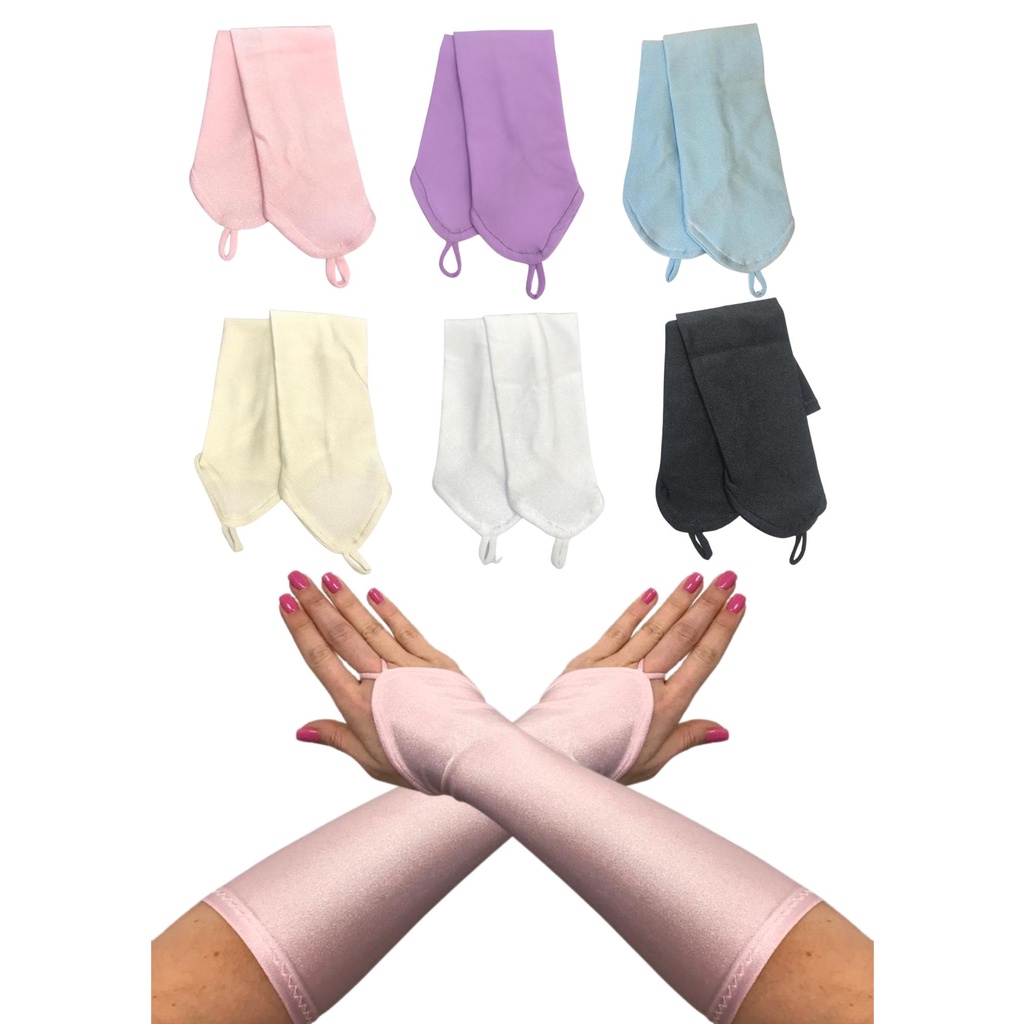 Luva Mitene Lycra Festa Fantasia Princesa Cosplay Diversas Cores ...