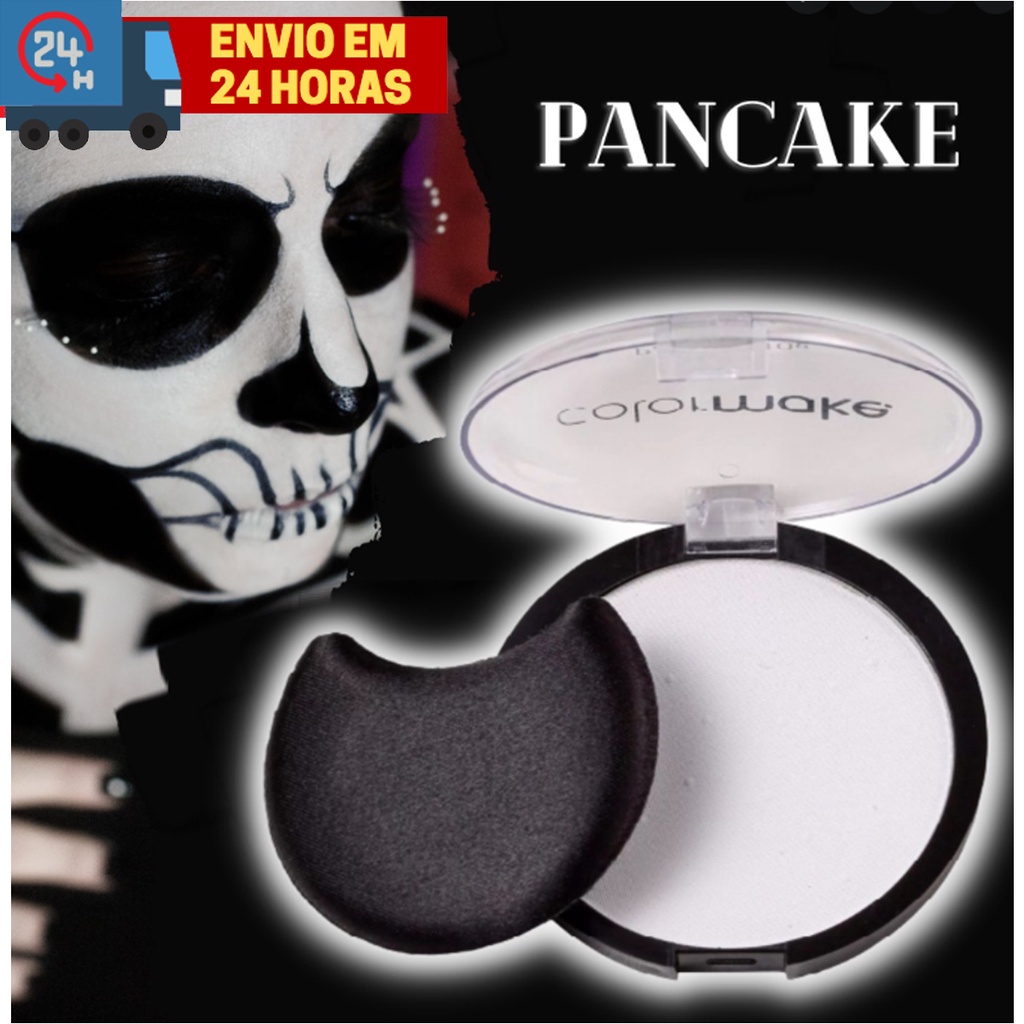 Pancake Color Make Varias Cores e Neon Para Halloween Carnaval ...
