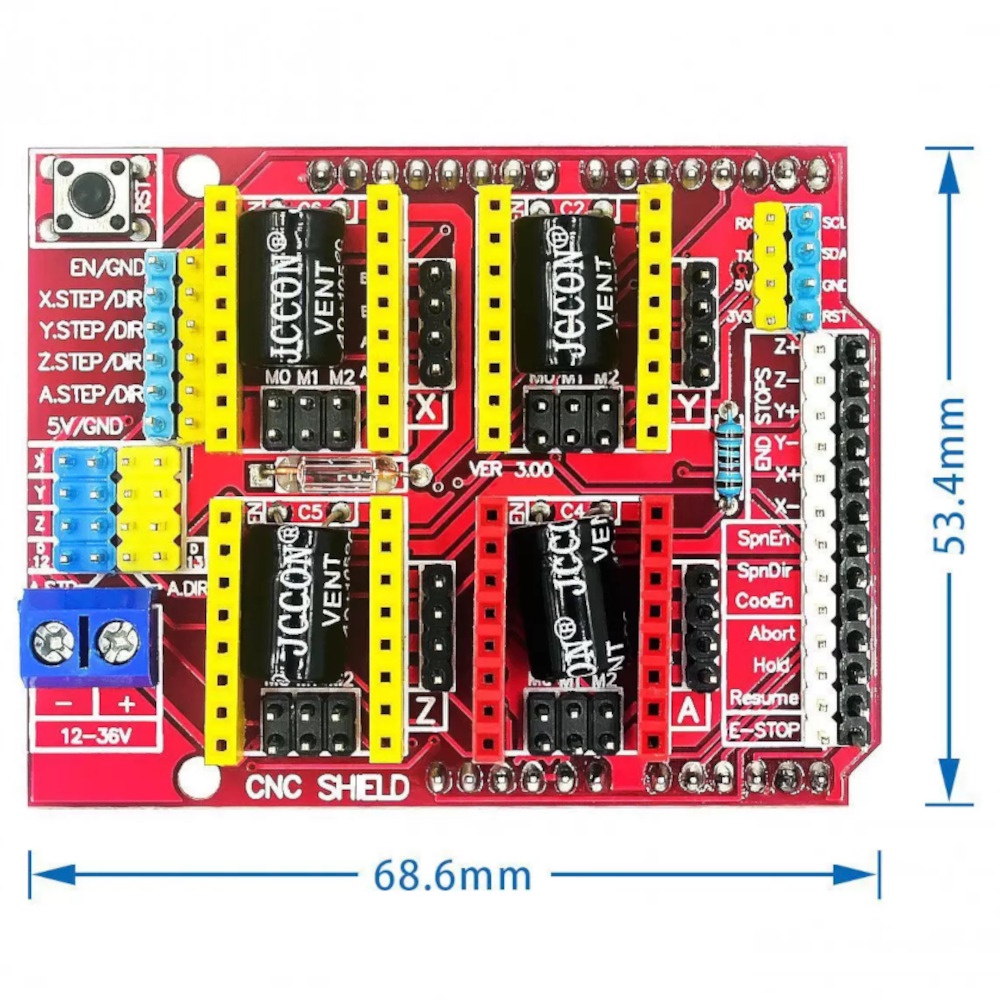 Cnc Shield V3 para CNC com Arduino UNO | Shopee Brasil
