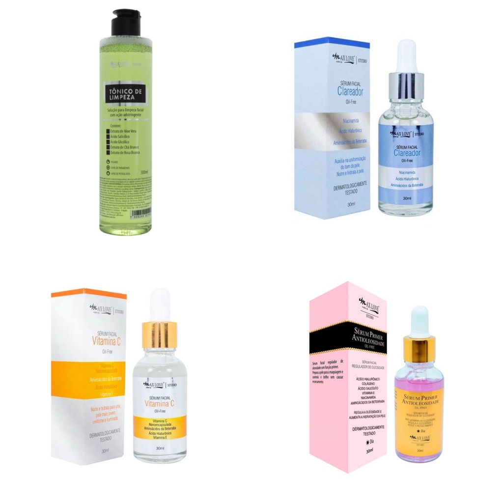 Kit Max Love 3 Sérum + Tônico | Shopee Brasil