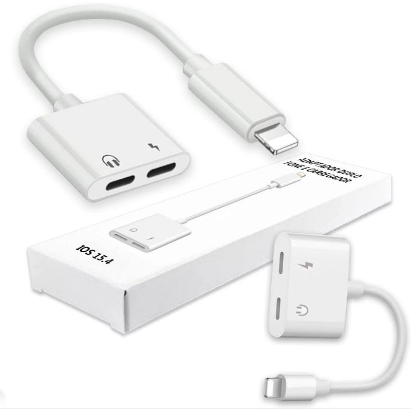 Adaptador 2 portas Lightning - Iphone Novo Novidade | Shopee Brasil
