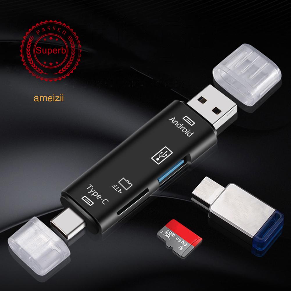 1Pc Type-C3.1 Card Reader Tf Micro Usb To Otg Multi-Application Card ...
