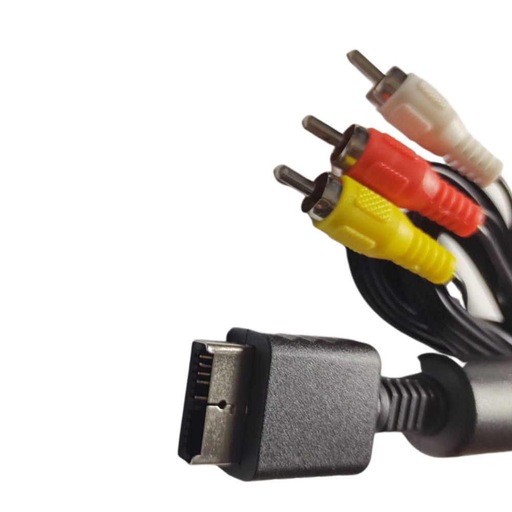 Cabo AV PS1 PS2 PS3 Audio Vídeo Playstation 1 2 3 | Shopee Brasil