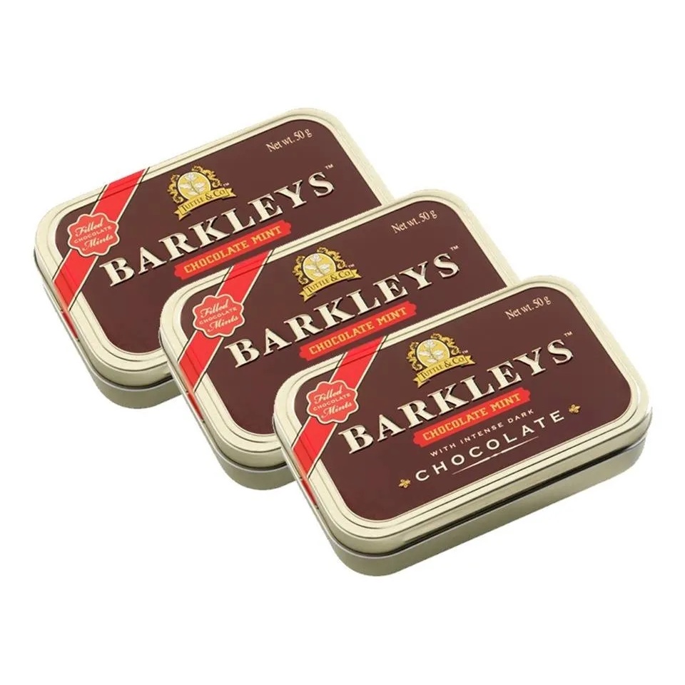KIT 3 BALA BARKLEYS CHOCOLATE MINTS 50G | Shopee Brasil