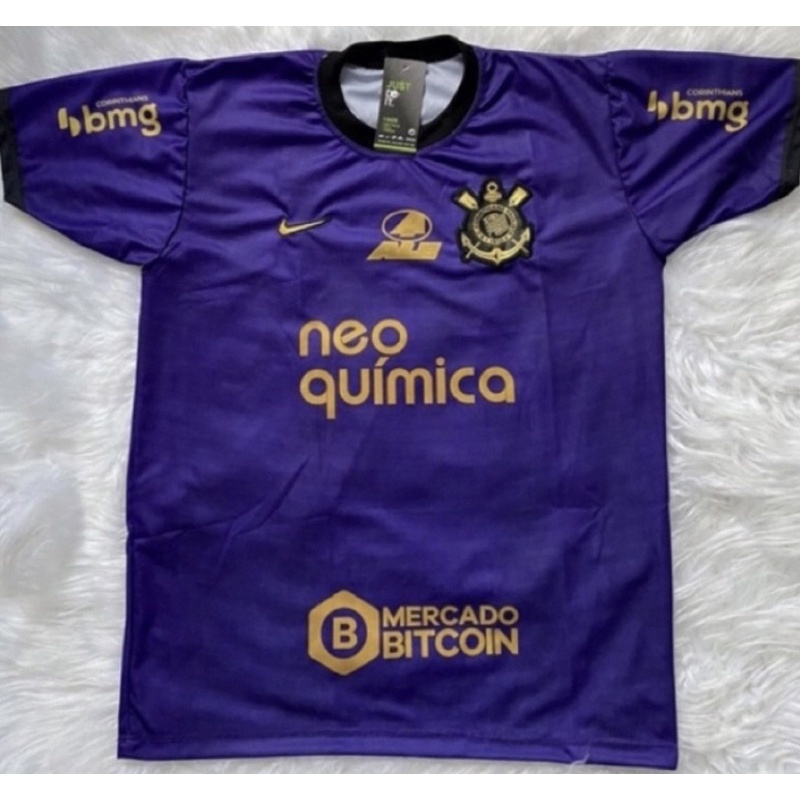 Camisa Camiseta do Corinthians Roxa | Shopee Brasil