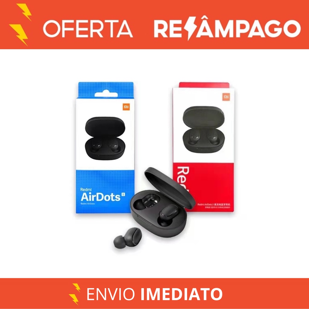 Xiaomi Redmi Airdots S Fone Sem Fio TWS Bluetooth Earphone - Escorrega ...