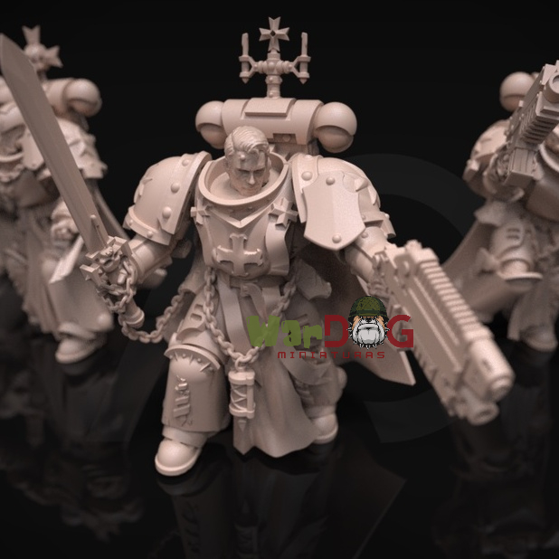 Black Templars Space Band of Brothers 5 Miniaturas Warhammer 40k Proxy ...