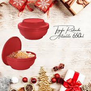 Tupperware Tigela Redonda Actualite 650 ml (Vermelha) | Shopee Brasil