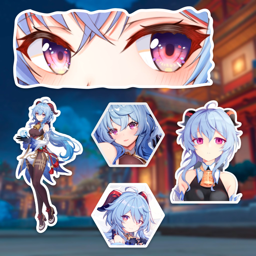 Ganyu Sticker / adesivo Pack - Genshin Impact | Shopee Brasil