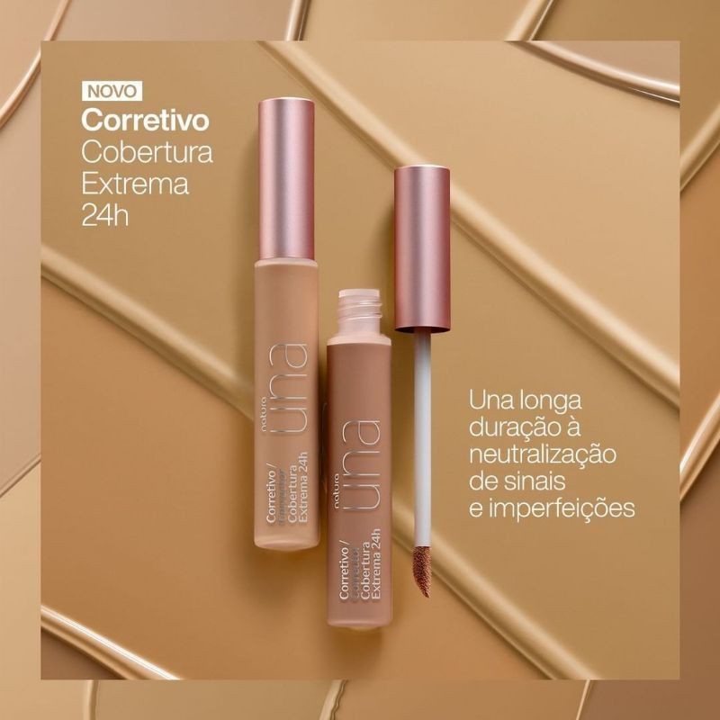 Corretivo alta cobertura natura una | Shopee Brasil