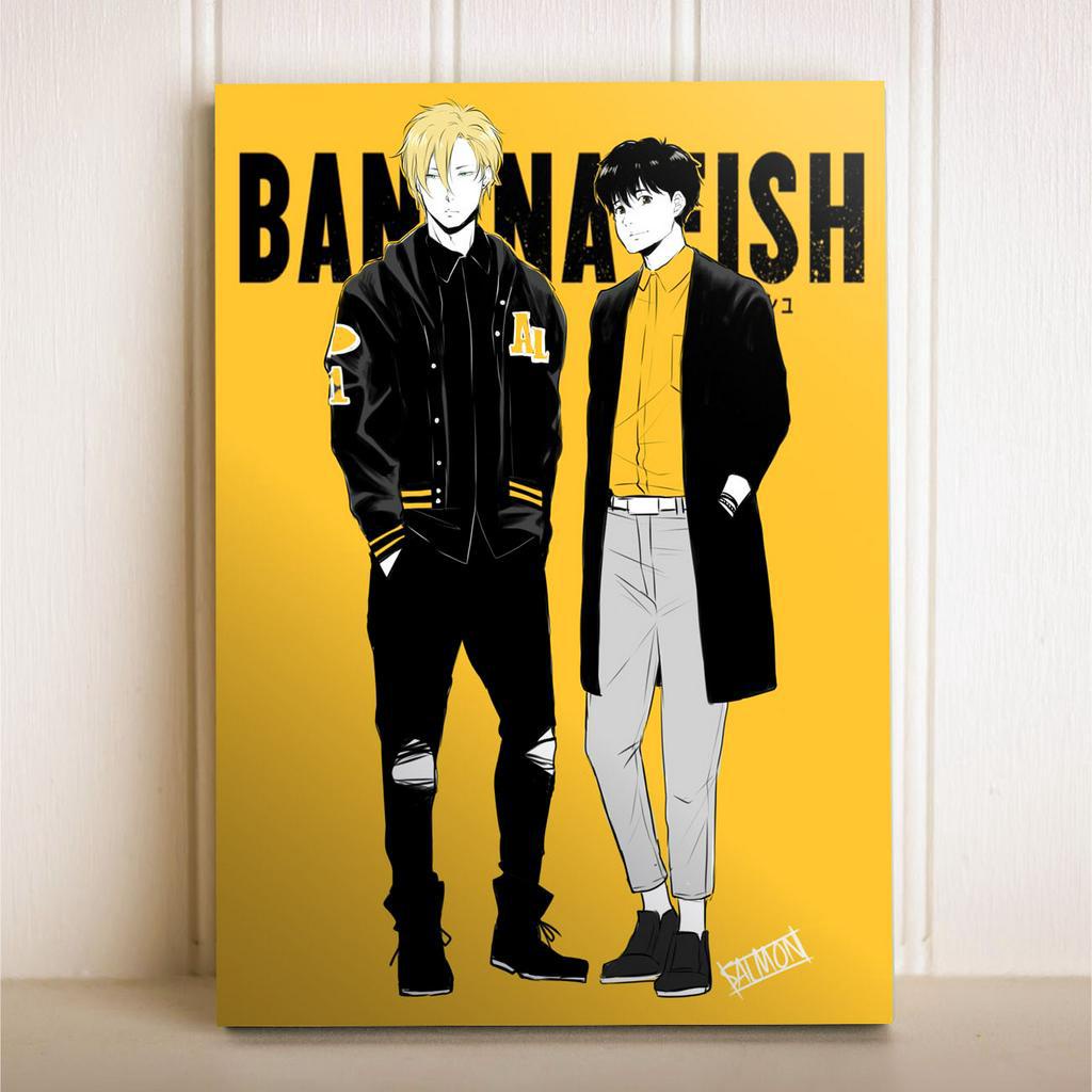 Placa Decorativa Anime Banana Fish Akimi e Eiji | Shopee Brasil