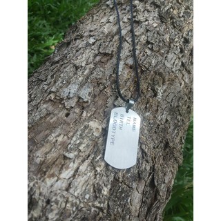 Corrente Militar Placa Identificação Exercito Aço Inox Colar | Shopee ...