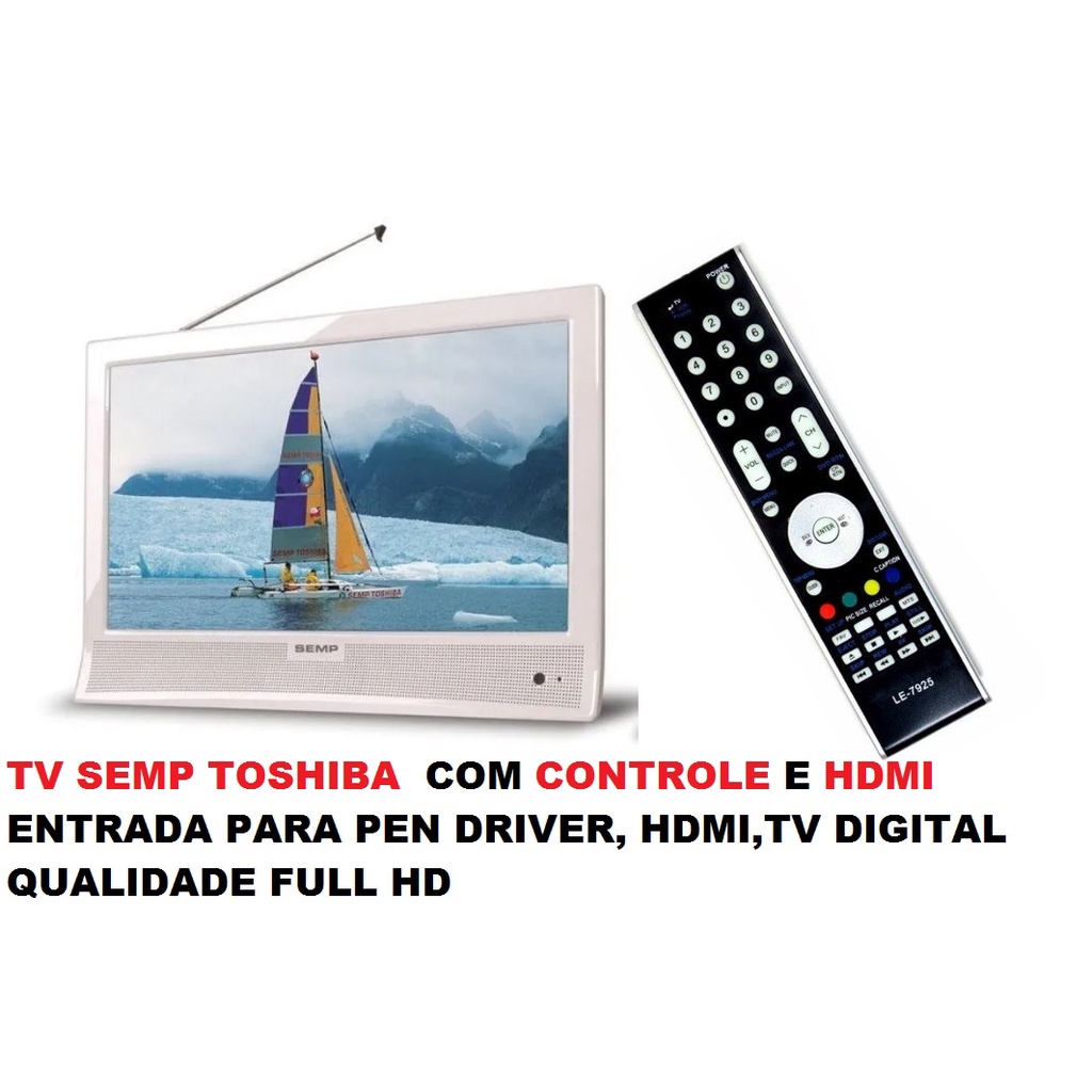 Tv Led 14 Polegadas Semp Toshiba Hd com entrada HDMI | Shopee Brasil