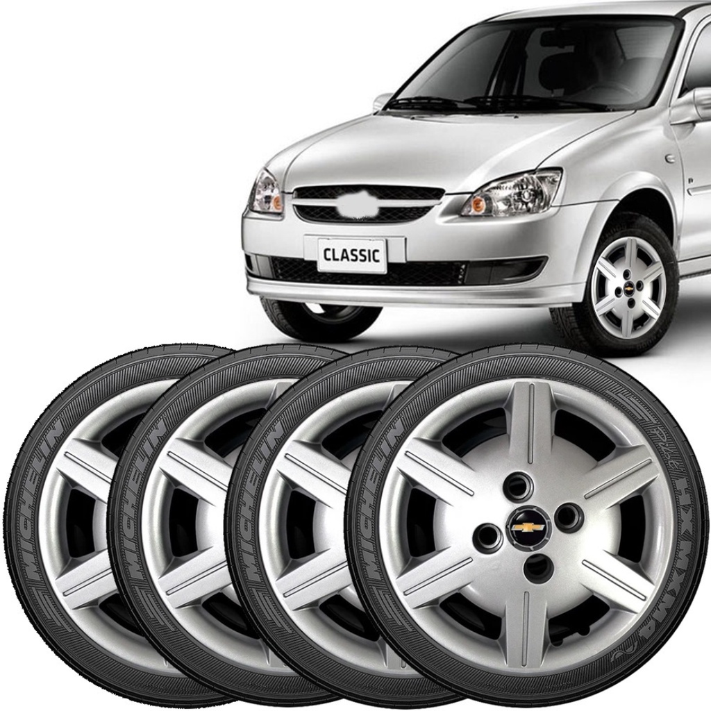 Jogo de calotas Corsa Classic Celta aro 13 | Shopee Brasil