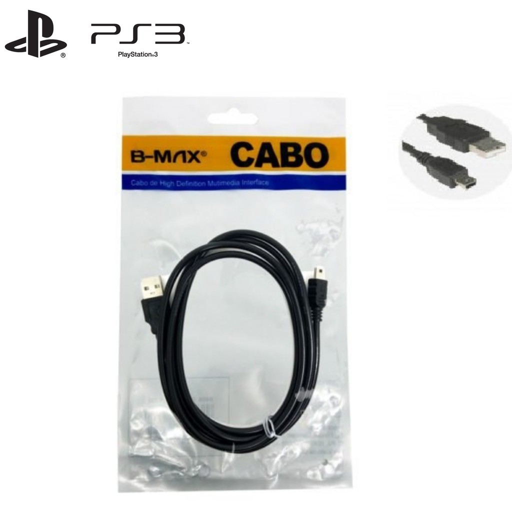 Cabo De Dados Usb Carregador Para Controle De Ps3 Playstation 3 ...