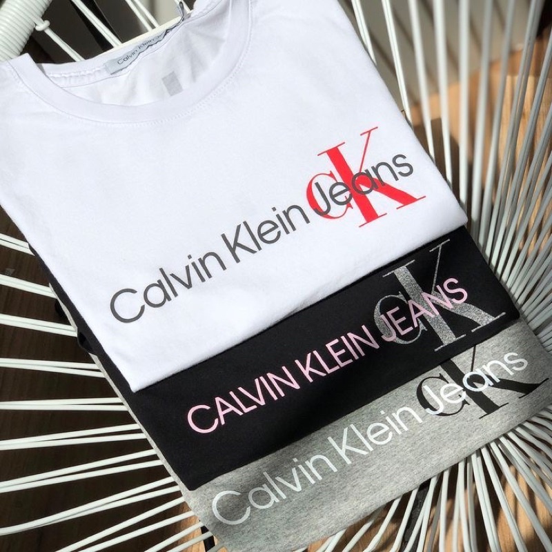 CALVIN KLEIN CK Camiseta FRONTAL LOGO-Importada PREMIUM De Marca ...