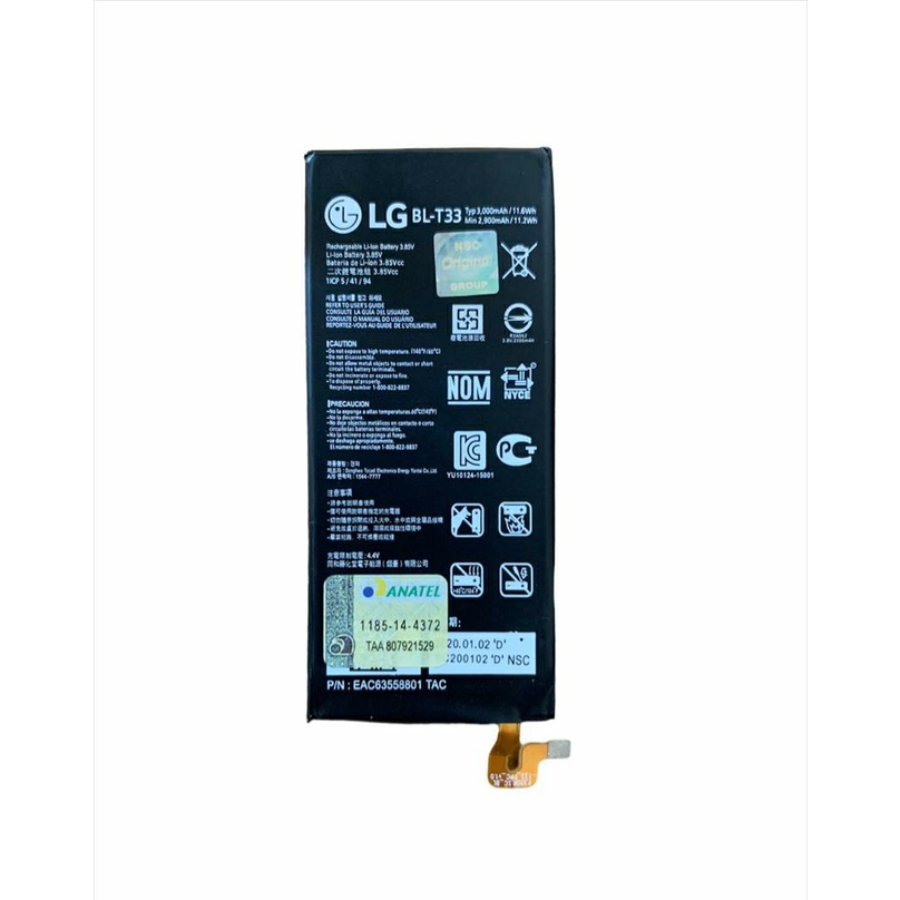 Bateria Nacional LG Q6 M700 / Q6+ BL-T33 Original Nova - Desconto no Preço