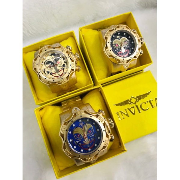 Relogio Masculino Dourado Coringa Joker | Shopee Brasil