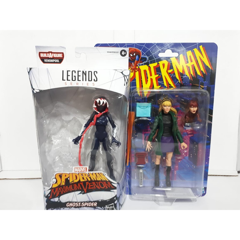 MARVEL LEGENDS GHOST SPIDER WAVE VENONPOOL E GWEN STACY WAVE HOMEN ...