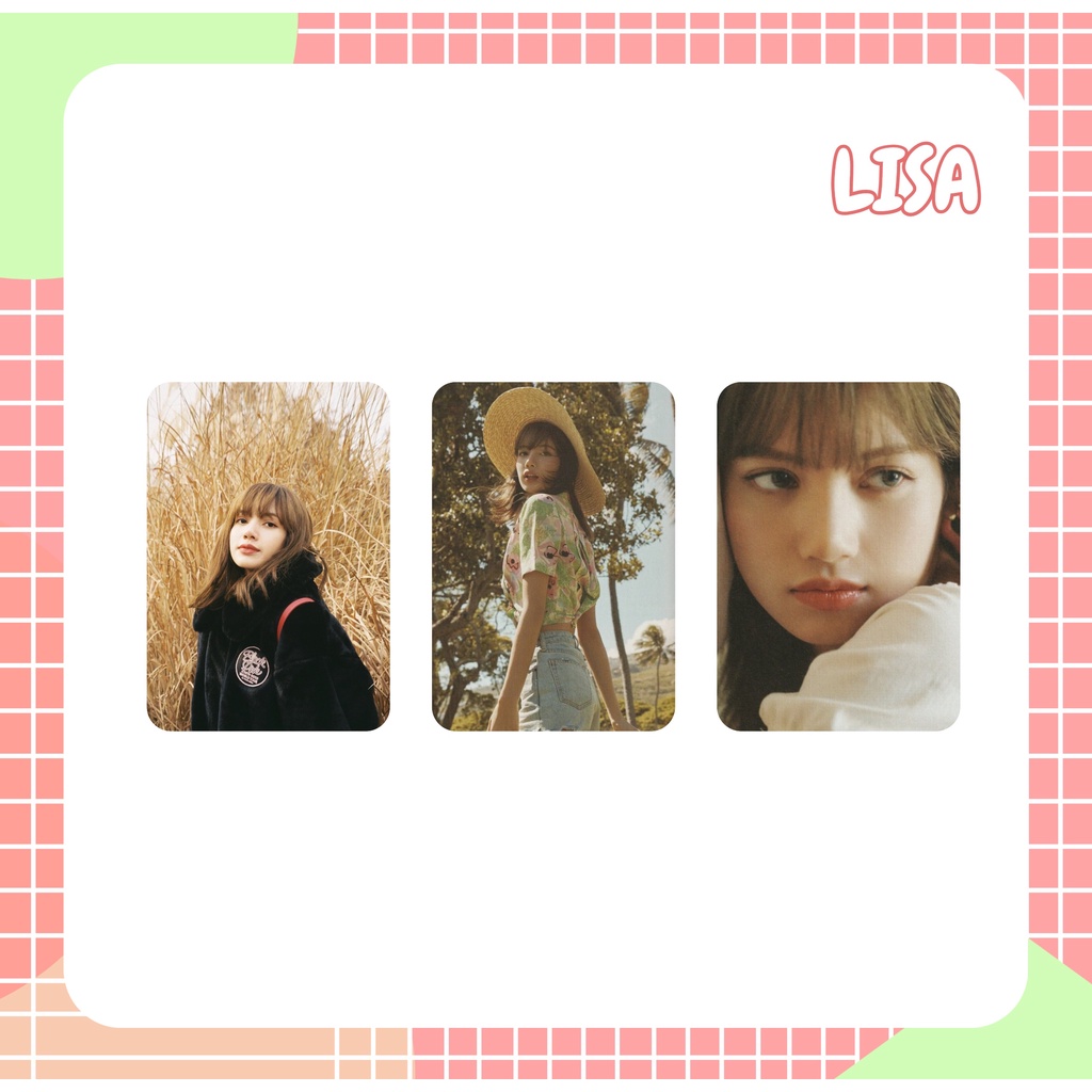 Kit Photocards LISA Individual (BLACKPINK) | Shopee Brasil