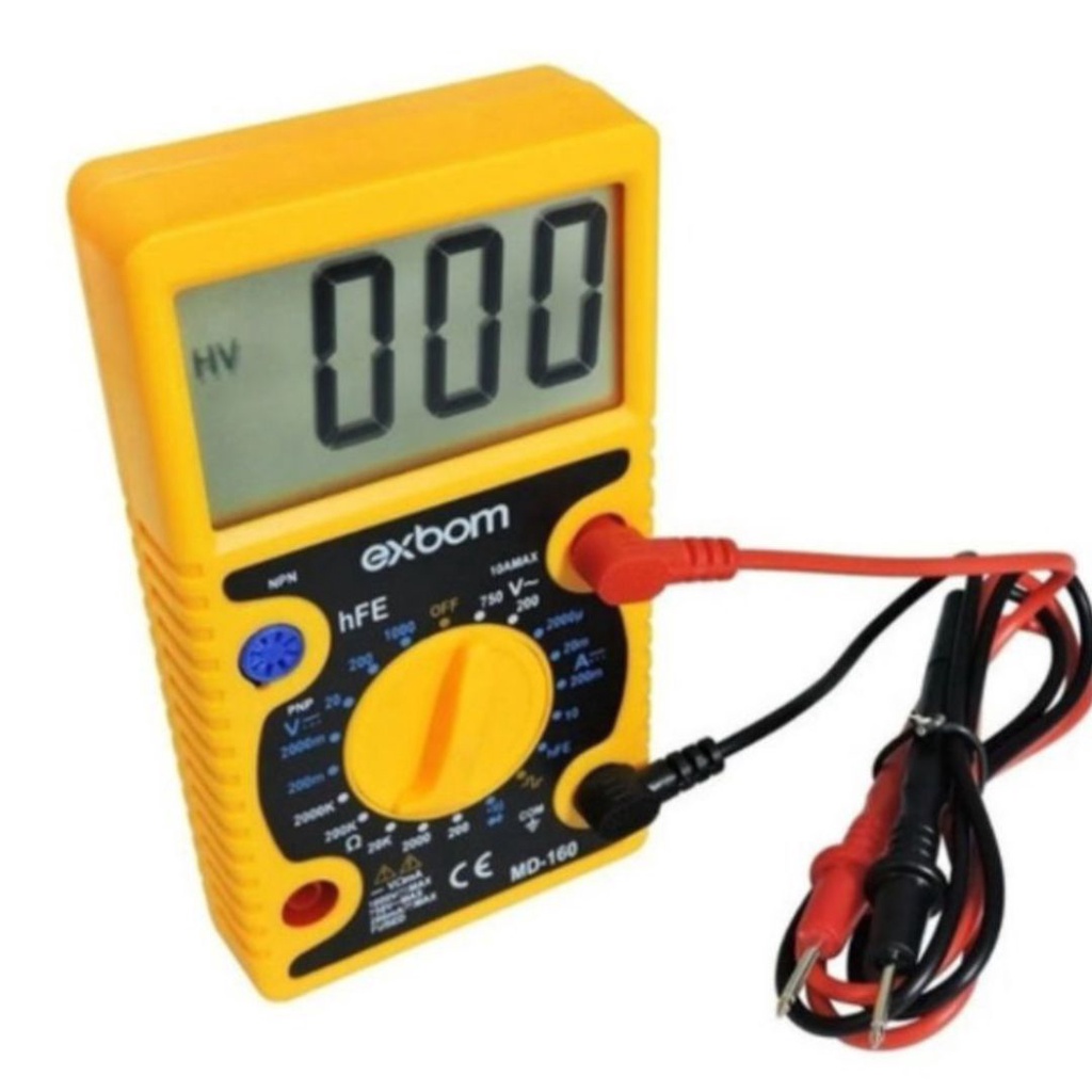 Multímetro Digital Md-180l Profissional Portátil Com Bateria - Corre ...