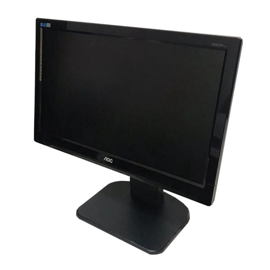Monitor AOC 20 Polegadas LED C/ ajuste de altura, Vertical e Horizontal | Shopee Brasil