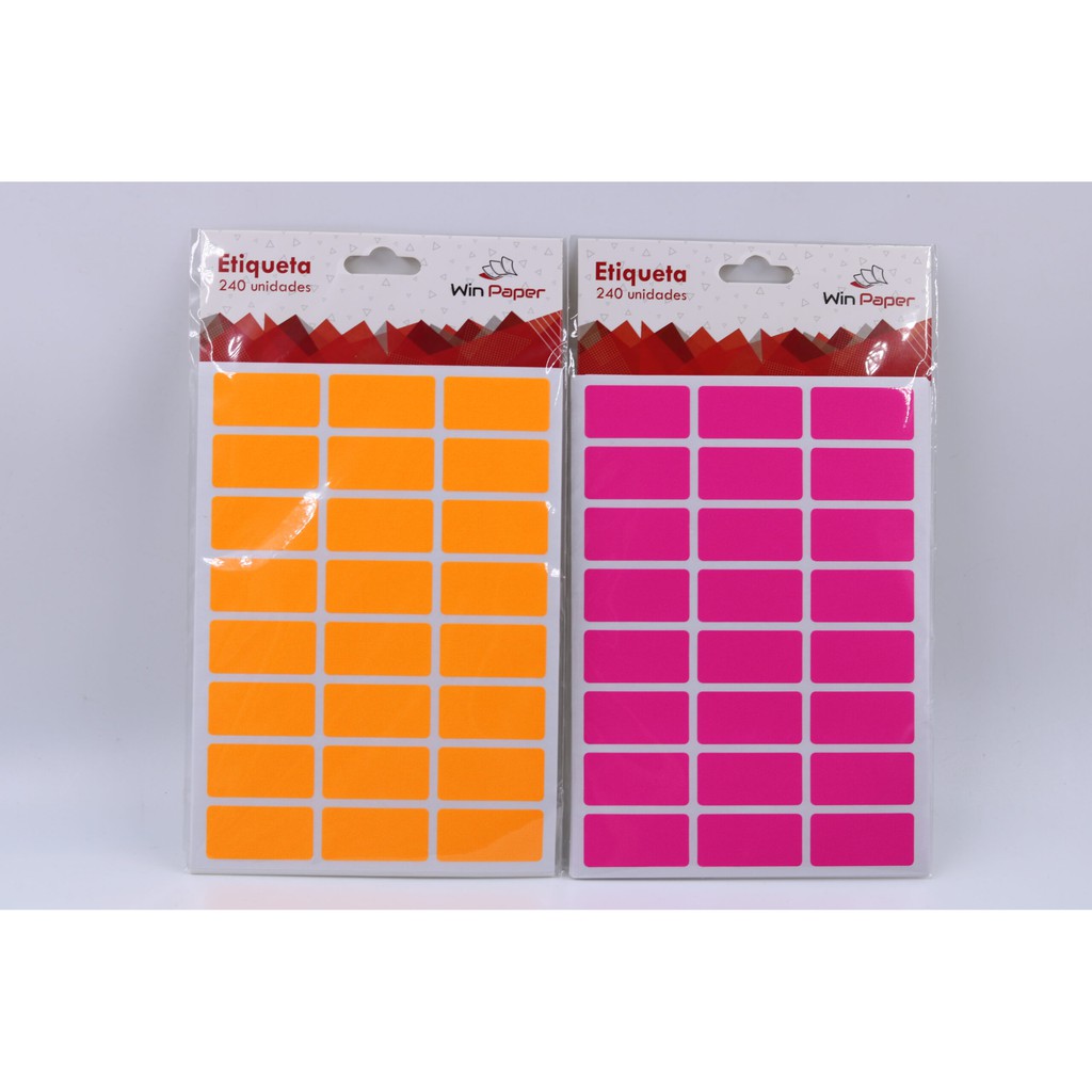 Etiquetas Marca Win Paper 240 Unidades | Shopee Brasil