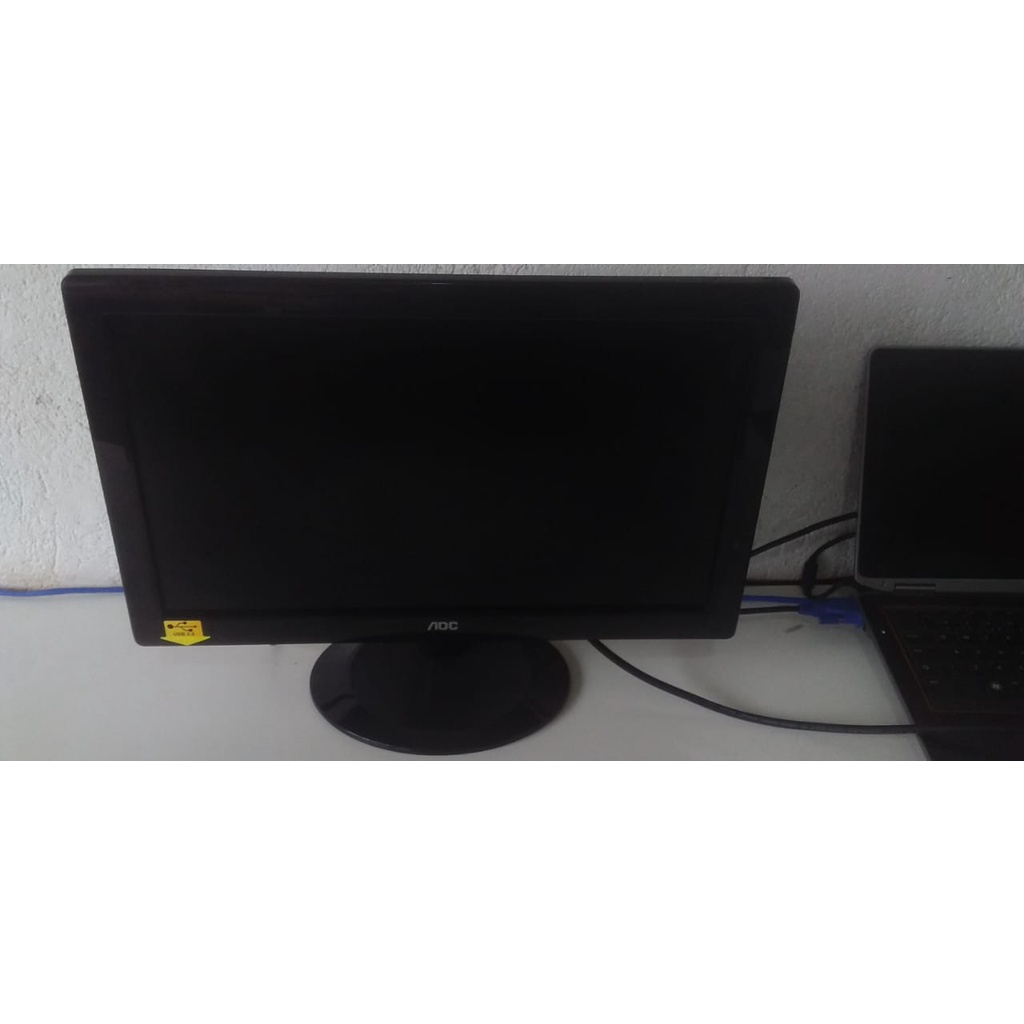 monitor widescreen aoc 936swa 18.5 pol perfeito